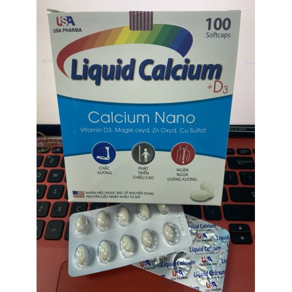 Liquid Calcium D3 bổ sung canxi Chống Còi Xương, Loãng Xương, kém phát ...
