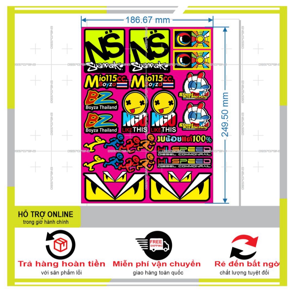 LOGO STICKER DÁN XE MÁY M72 - THU DECAL | Shopee Việt Nam