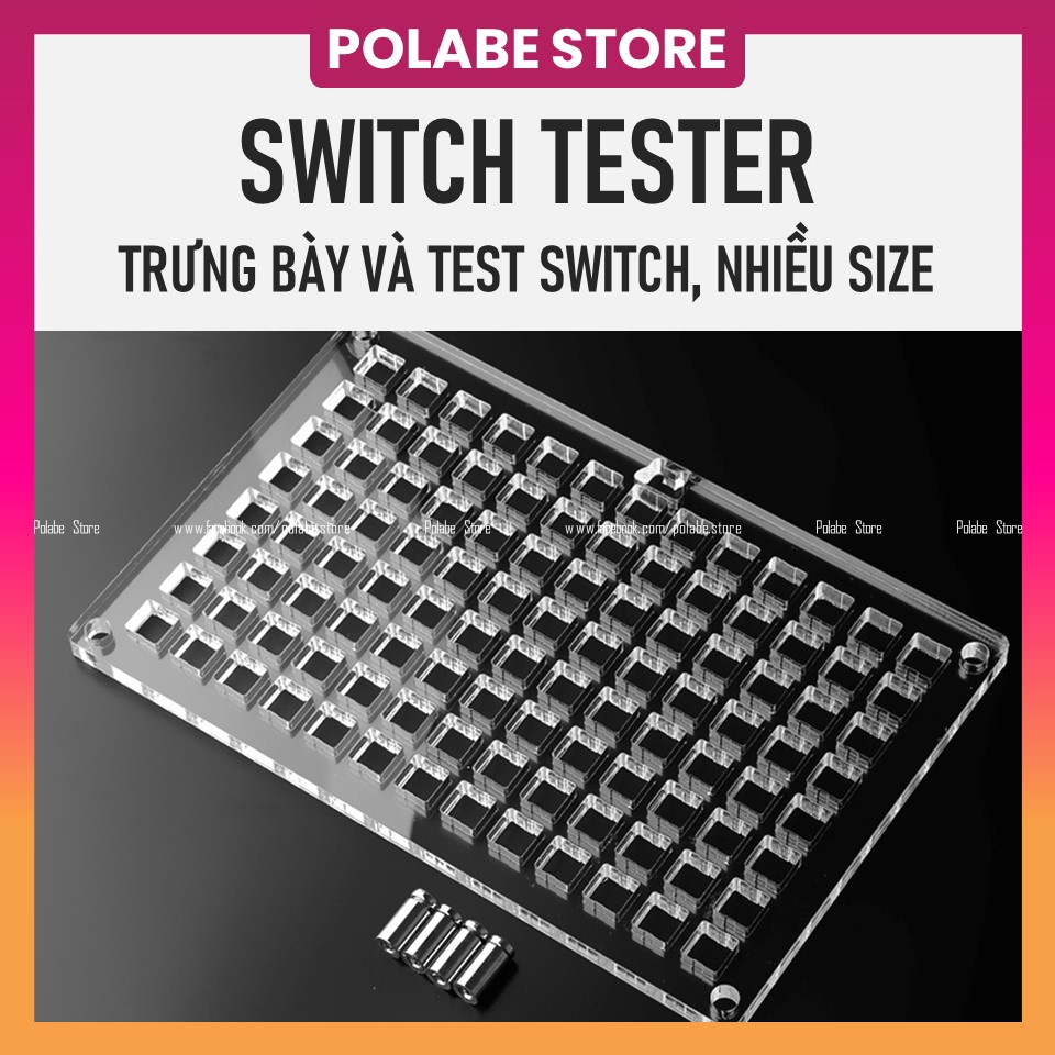 Switch Tester Mica Switch Base Đế gắn switch bàn phím cơ nhiều kích ...