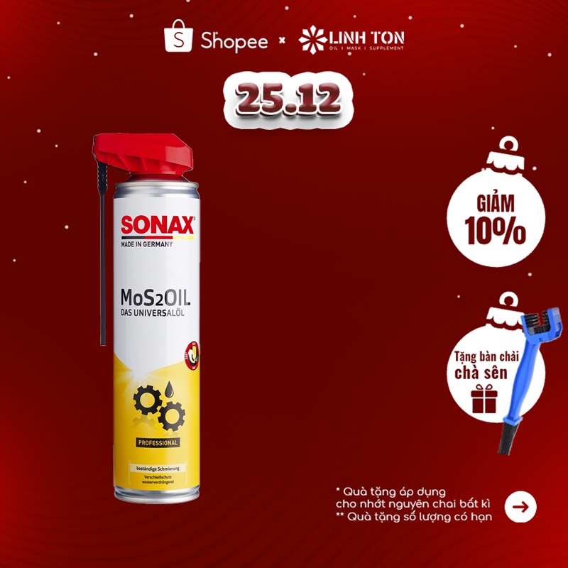 (Chai lớn) Dầu bảo quản, dầu chống rỉ đa năng nhập khẩu từ Đức Sonax MOS2 Oil 400ml | Shopee ...
