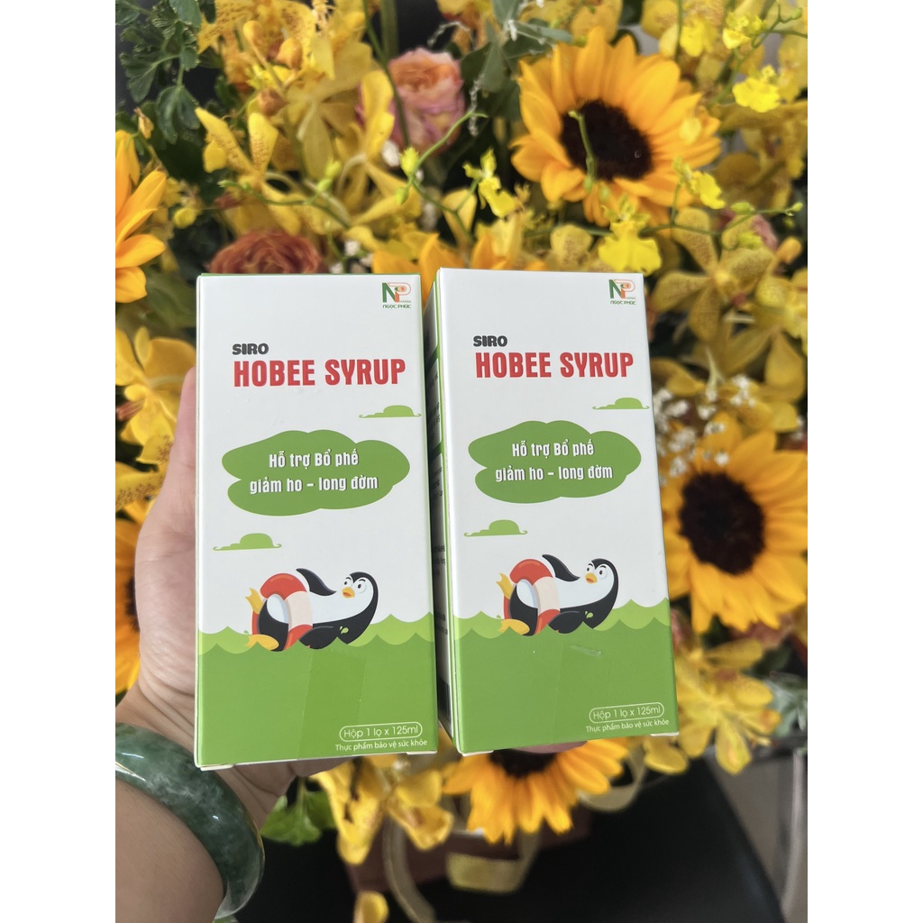 (Chai) HOBEE SYRUP CHAI 125 ML - SIRO HỖ TRỢ BỔ PHẾ, GIẢM HO ,LONG ĐỜM ...