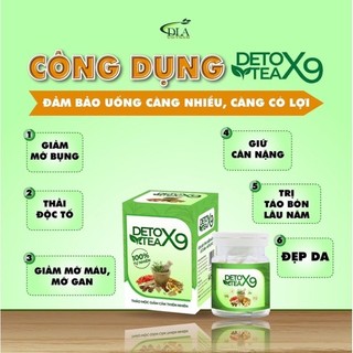 Viên uống giảm mỡ bụng Detox X9 giảm mỡ bụng [Chính hãng] | Shopee Việt Nam