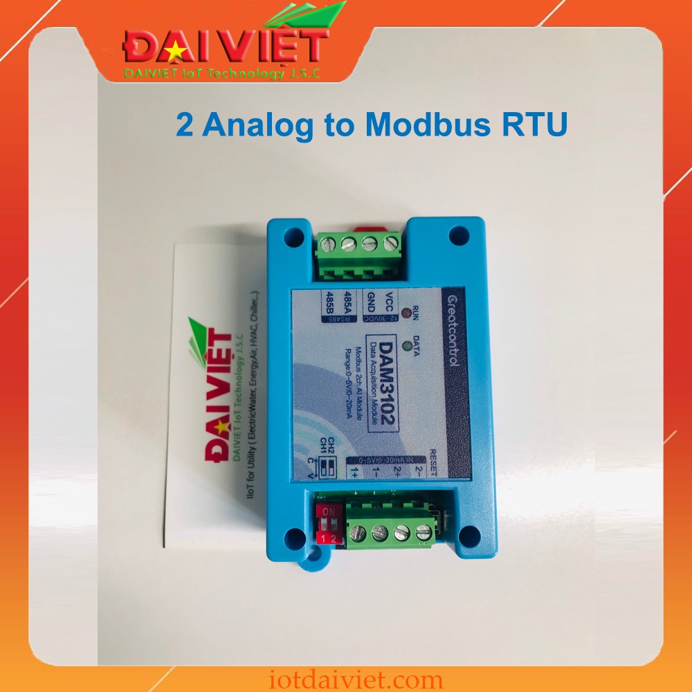 Thiết bị chuyển đổi Analog (2 kênh) sang Modbus RTU. | Shopee Việt Nam