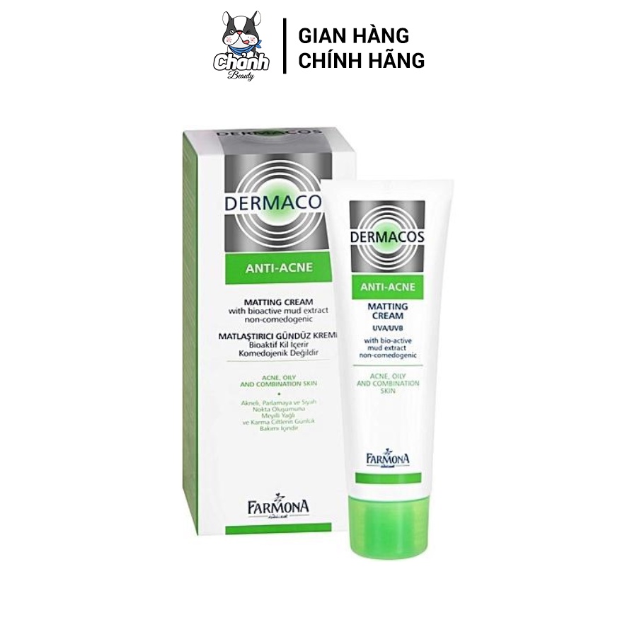 DERMACOS - Kem Dưỡng Giảm Bóng Nhờn , Ngăn Mụn Dermacos Anti Acne ...