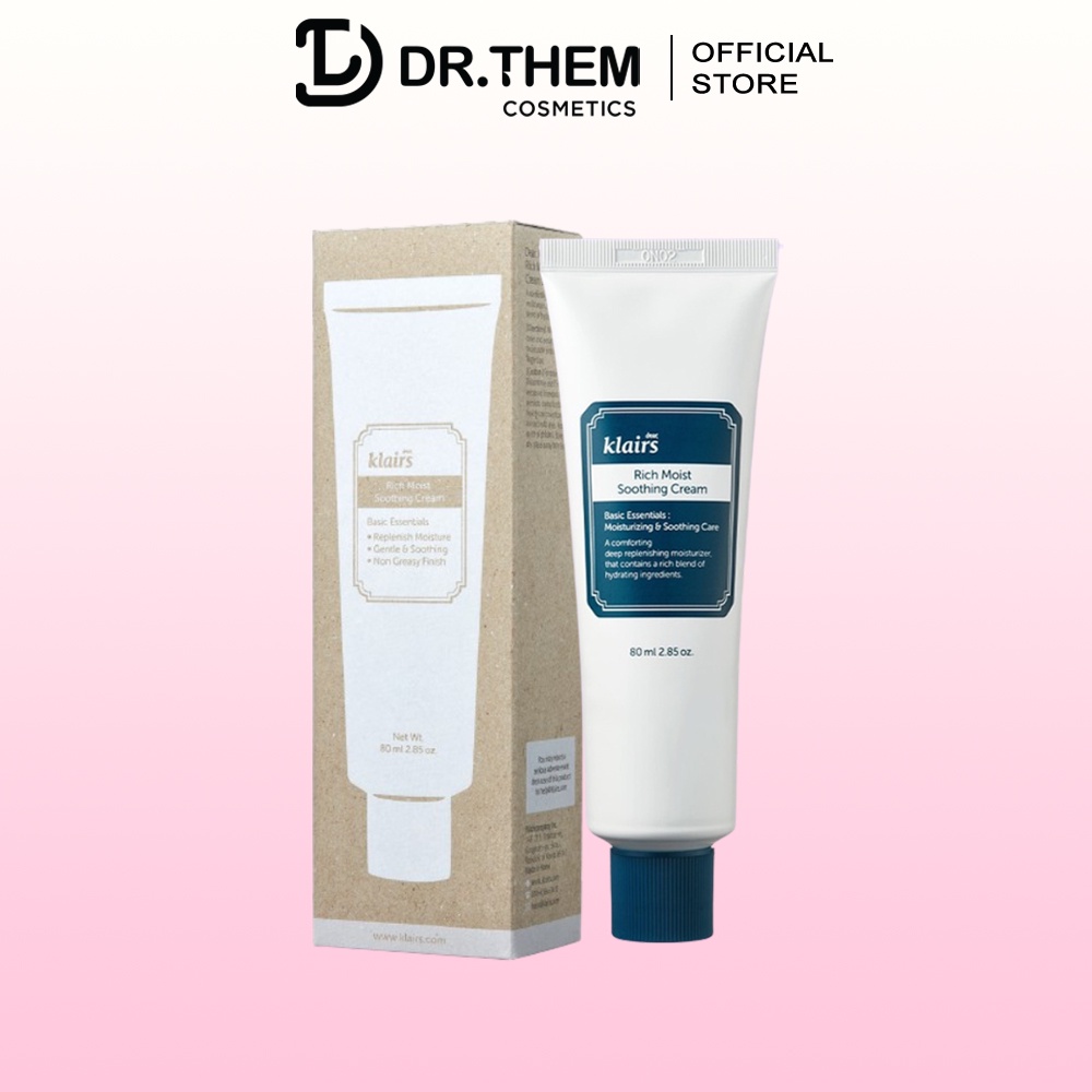Kem Dưỡng Ẩm Dành Cho Da Khô, Mất Nước Dear Klairs Rich Moist Soothing Cream 20ml/80ml- Dr Thêm ...
