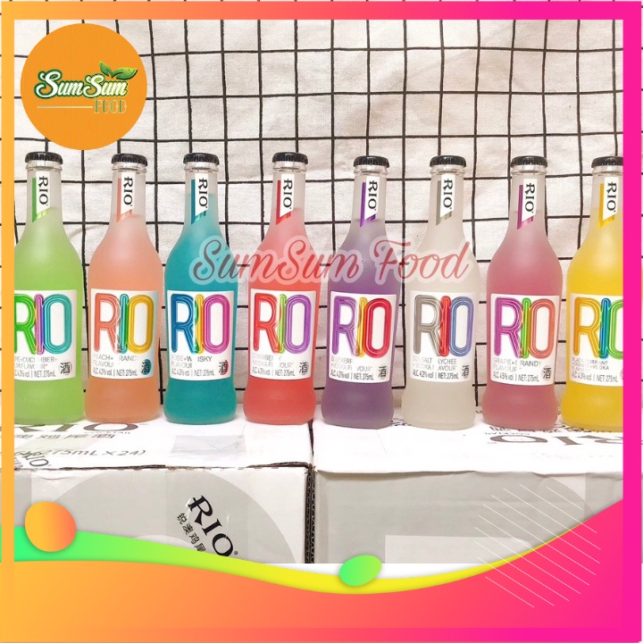 Rio Cocktail Nước Trái Cây Chai 275ml 🥂8 Vị Ngon và Thơm 🥂Nước Hoa Quả ...