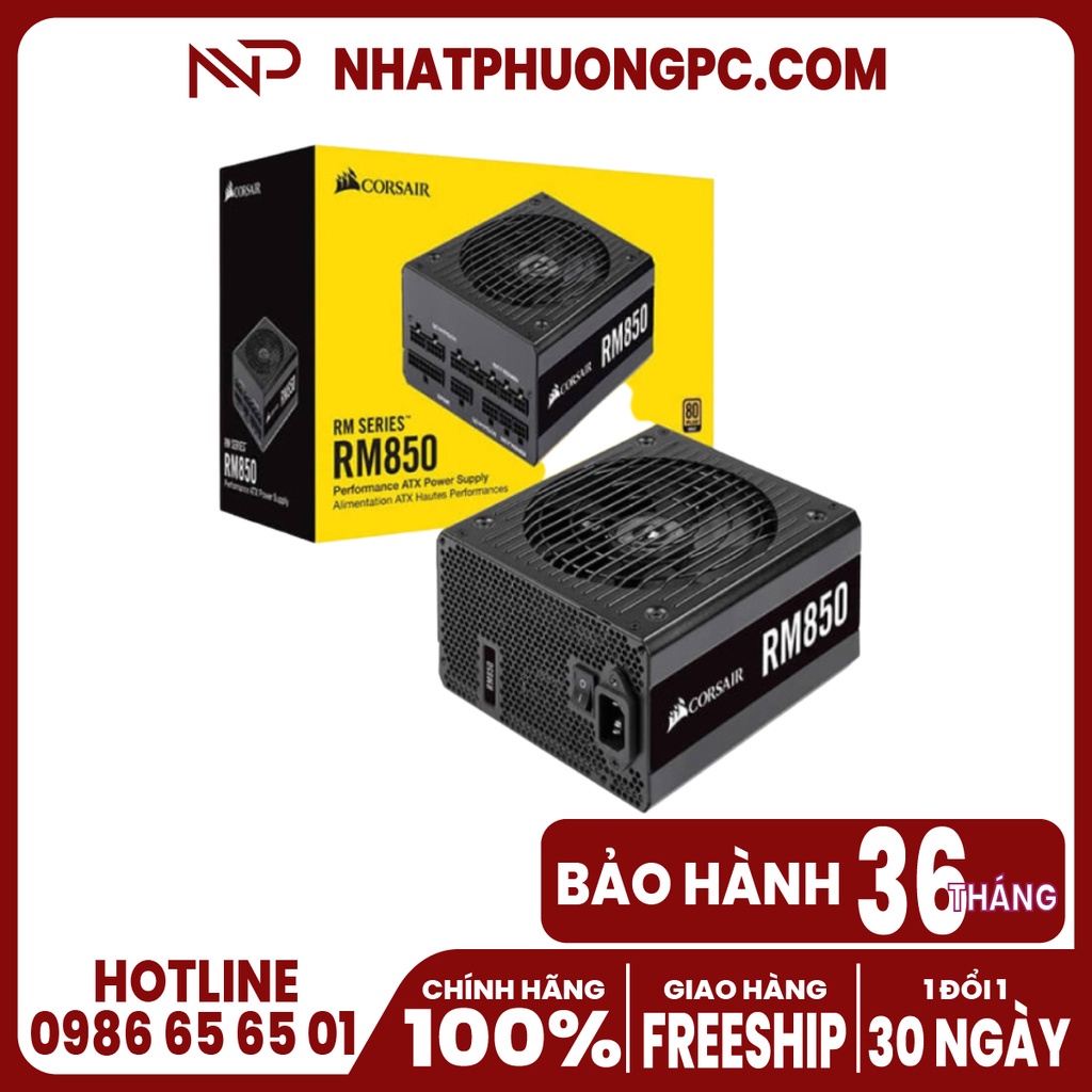Nguồn Máy Tính CORSAIR RM850 2021 - 80 Plus Gold | Shopee Việt Nam