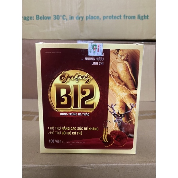 (Giá tốt,hiệu quả) Viên nhân sâm Ginseng B12 - Bồi bổ cơ thể, tăng đề ...