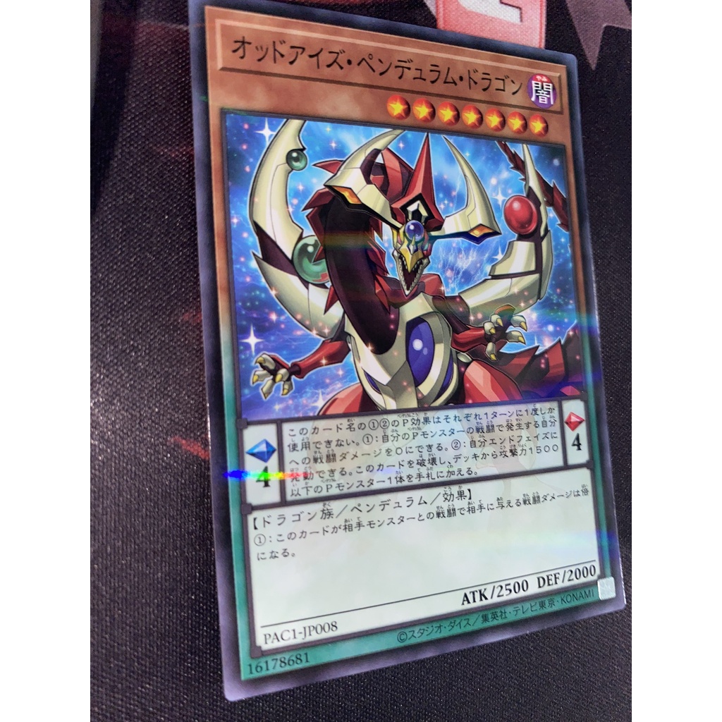 [OCG] PAC1-JP008 - Odd-Eyes Pendulum Dragon - Normal Parallel Rare | Shopee Việt Nam