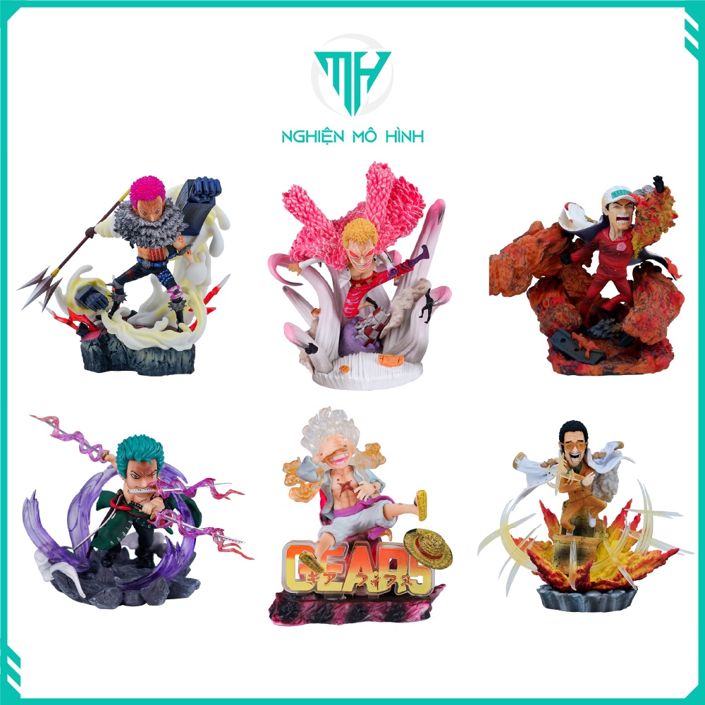 Mô hình One Piece Gear 5 Chibi Luffy, Zoro, Doflamingo, Katakuri, Law ...