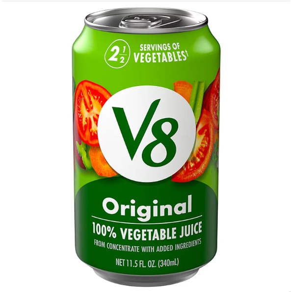 Nước Ép Rau Củ Quả V8 Original 100% Vegetable Juice 340ml | Shopee Việt Nam