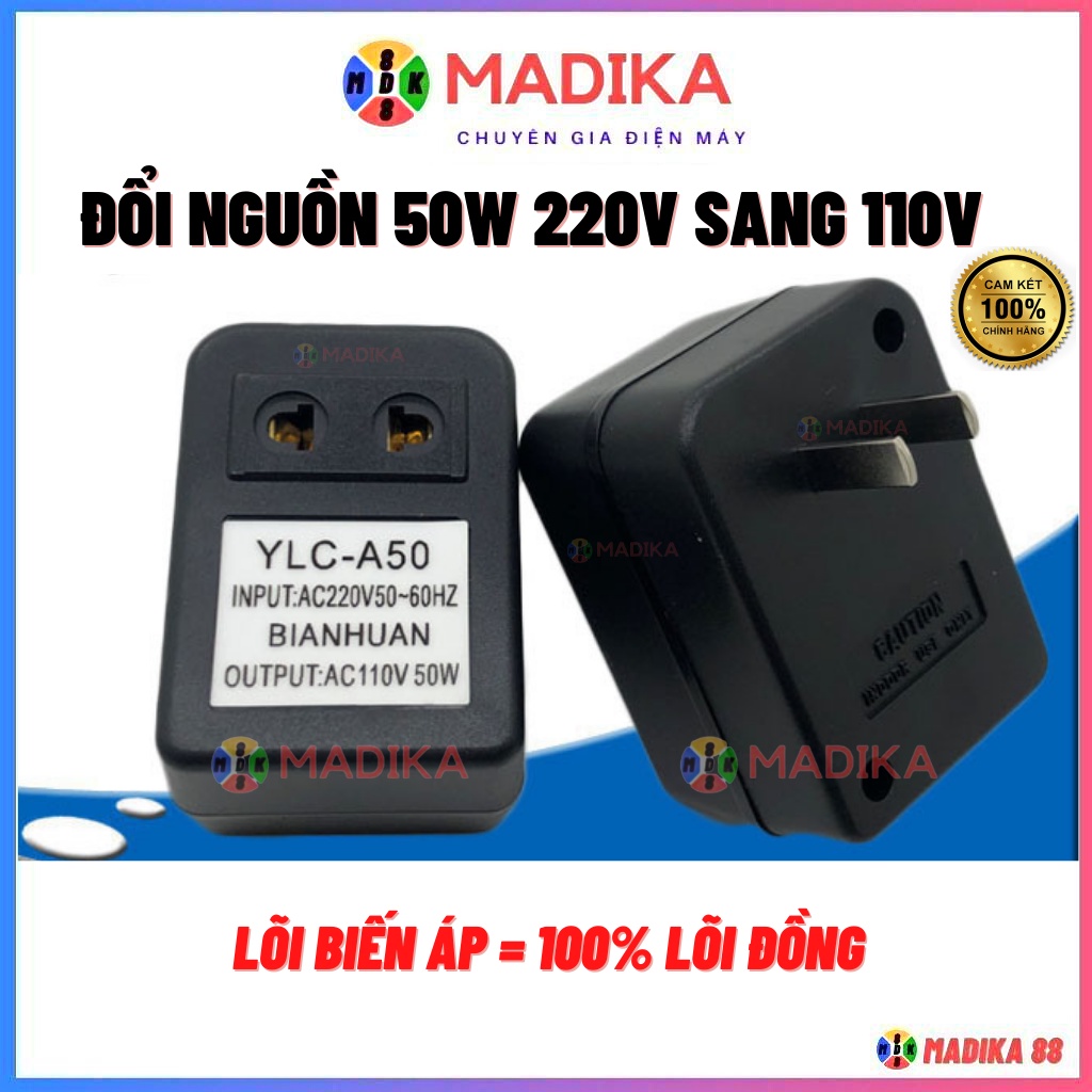 Cục đổi điện 110v 220v, Đổi nguồn 220v sang 110v - Đổi nguồn 220v sang 100v công suất 50W lõi ...