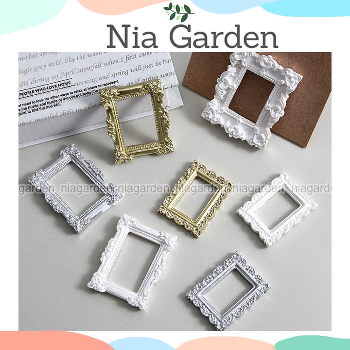 Khung hình mini trang trí tiểu cảnh chậu cây sen đá xương rồng mô hình ...