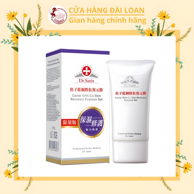 Dr Satin Đài Loan - Gel dưỡng ẩm, phục hồi da GHK-CU | Shopee Việt Nam