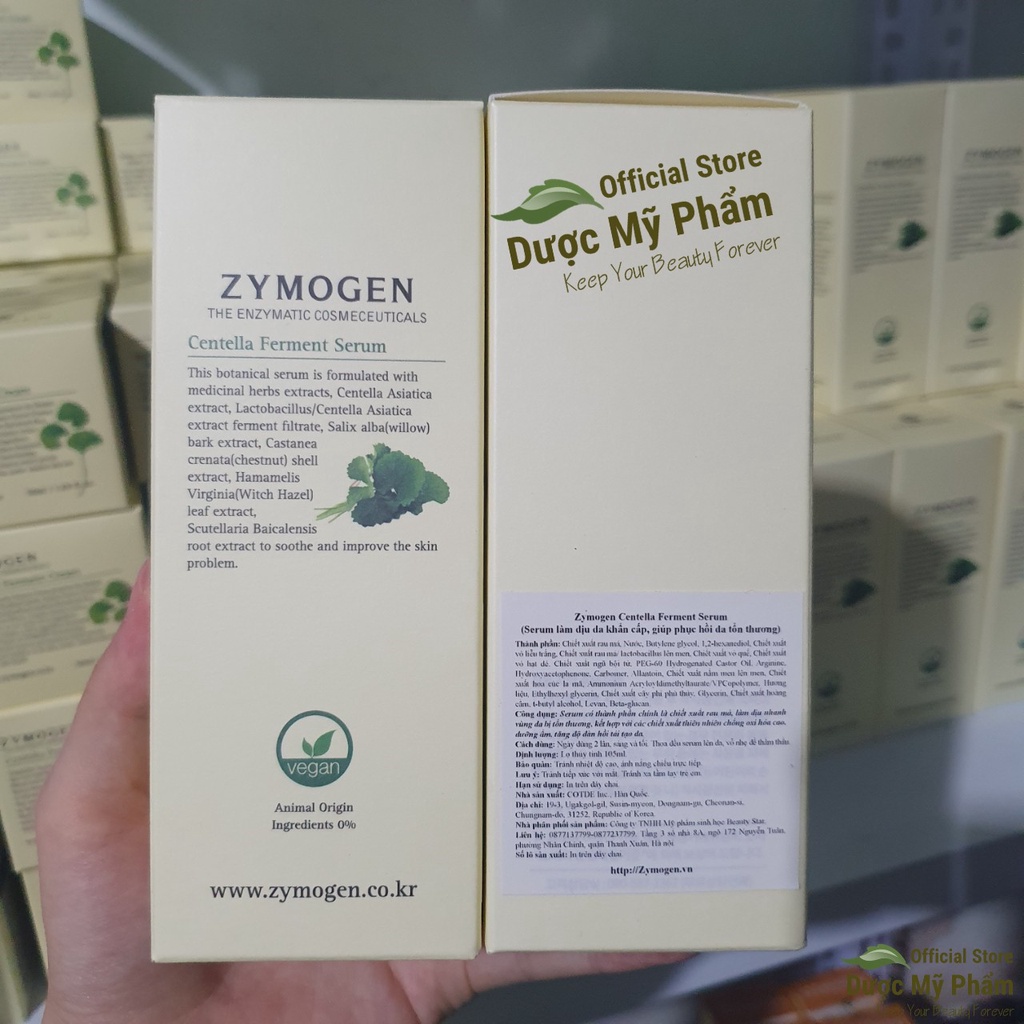 [Nhập khẩu] Serum rau má Zymogen Centella Ferment Serum phục hồi làm ...