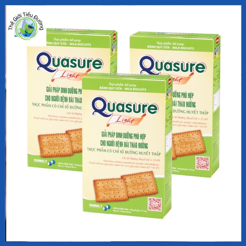 Bánh Quy Quasure light hộp 140 gram Bibica - thực phẩm dành cho người ...