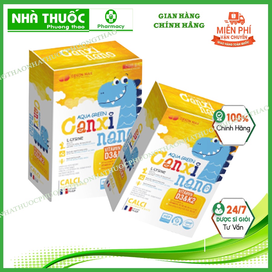 Aqua Green CANXI NANO hỗ trợ cung cấp vitamin , canxi cho cơ thể | Shopee Việt Nam