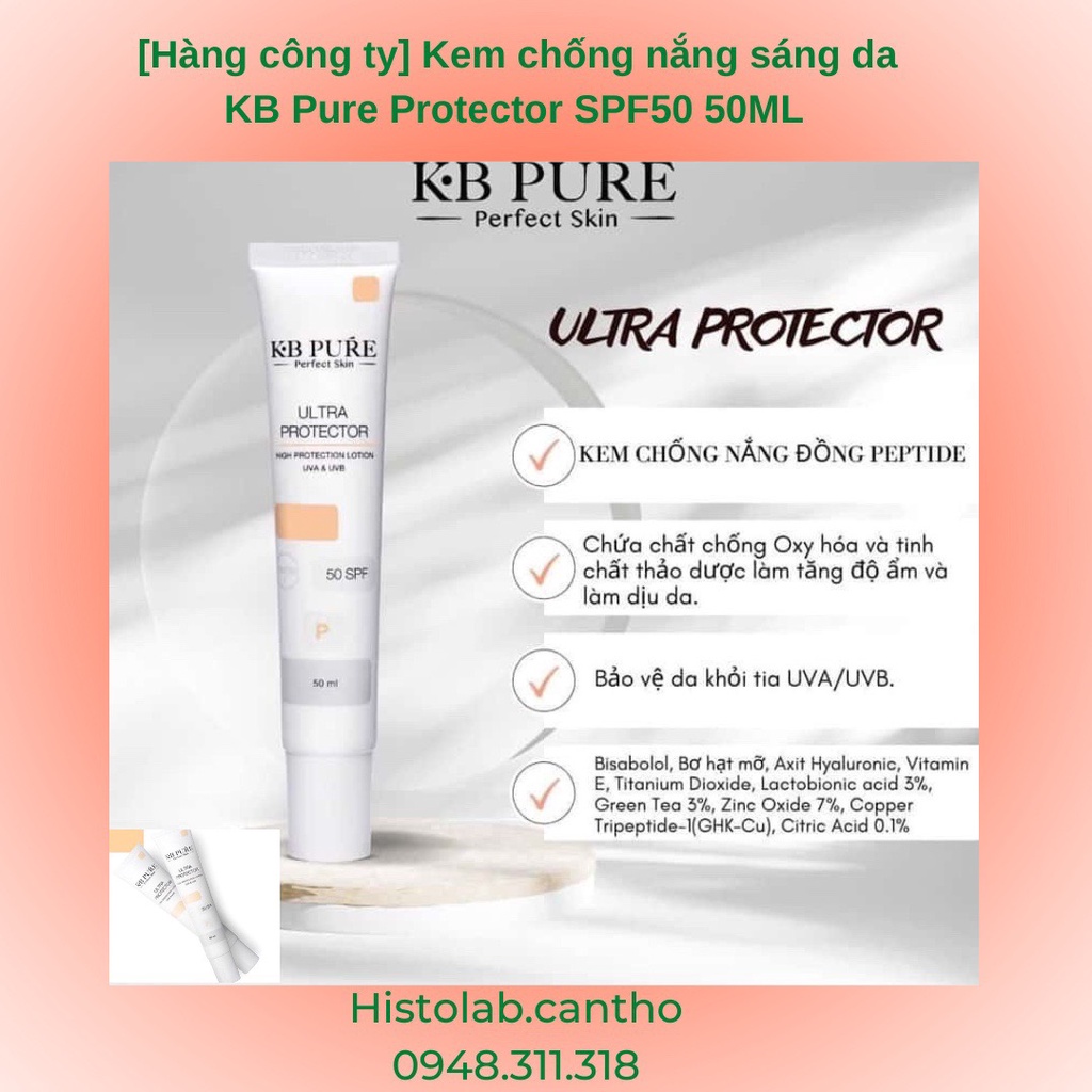 [CÔNG TY] Kem chống nắng KB Pure 50ml | Shopee Việt Nam
