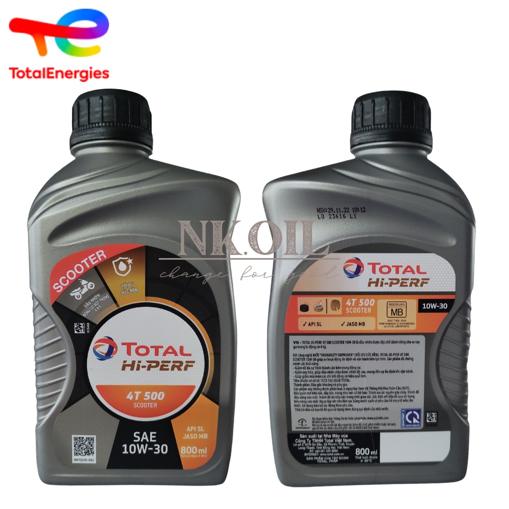 Nhớt xe tay ga Total Hi-perf 4T 500 Scooter SAE 10W30 - chai 800ml | Shopee Việt Nam