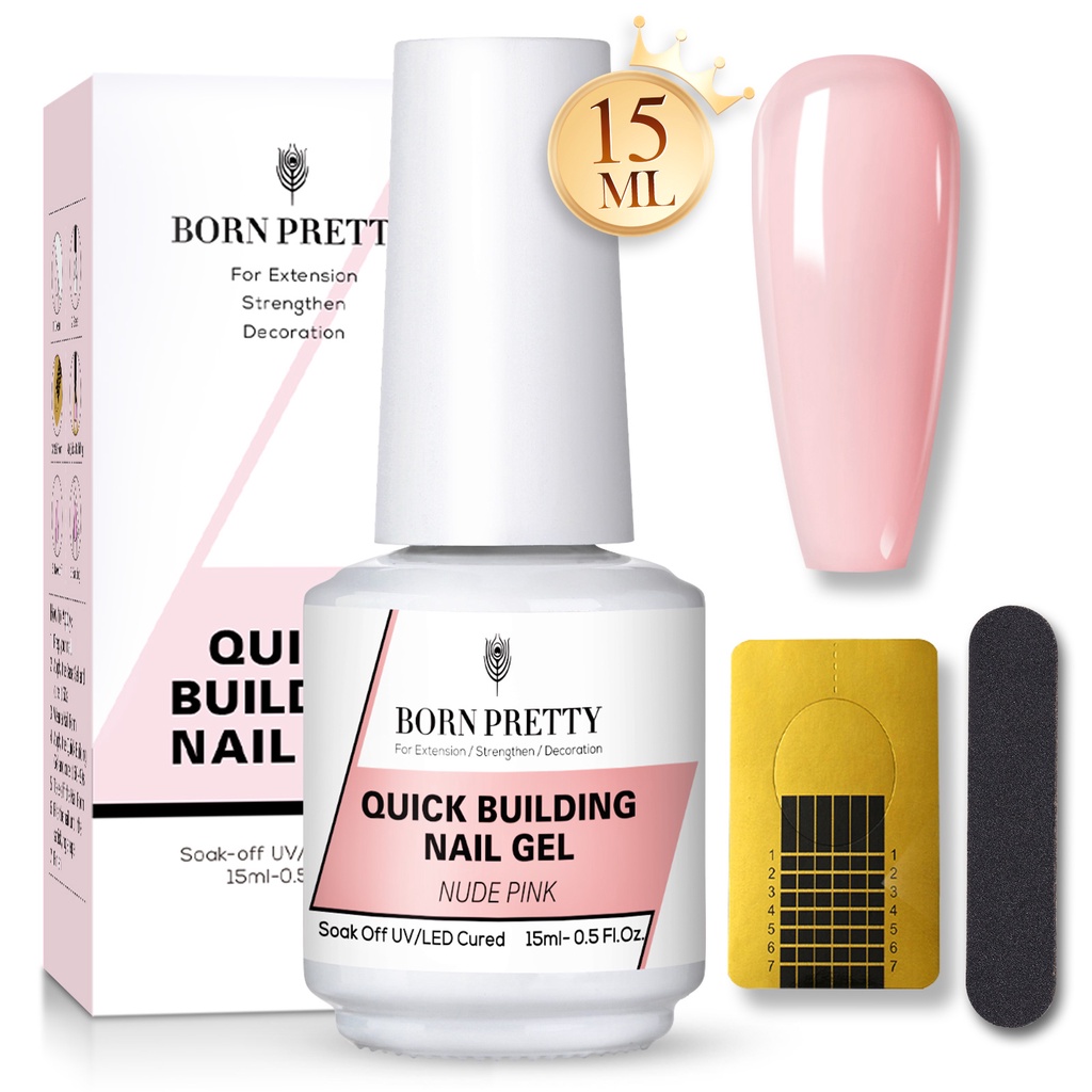 BORN PRETTY Sơn Biab Nhanh Builder Gel Biad Gắn Móng Tay Trong Suốt Màu ...