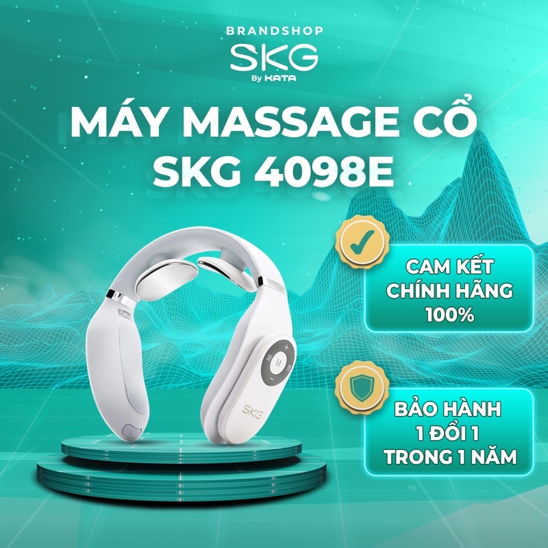 Máy massage cổ 4098E SKG chườm nóng giảm đau nhức vai gáy | Shopee Việt Nam