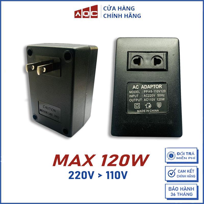 CỤC Đổi Nguồn 220V Sang 110V loại 120W Biến Áp 220V Ra 110V Max 120W Dùng Nhiều Thiết Bị Nội địa ...