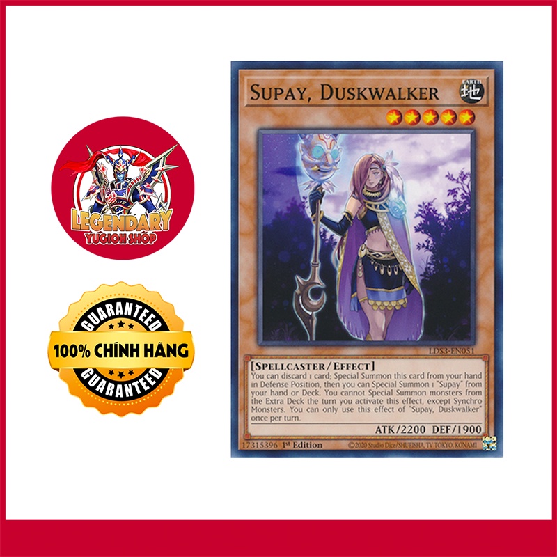 [Thẻ Bài Yugioh Chính Hãng] Supay, Duskwalker | Shopee Việt Nam