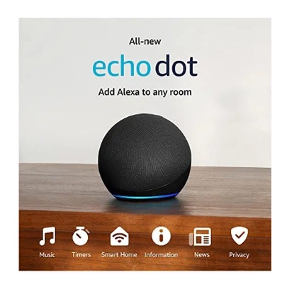 Loa Thông Minh trợ lý ảo Amazon Echo Dot 5 (Thế hệ mới 2022) kèm bóng đèn thông minh Sengled ...