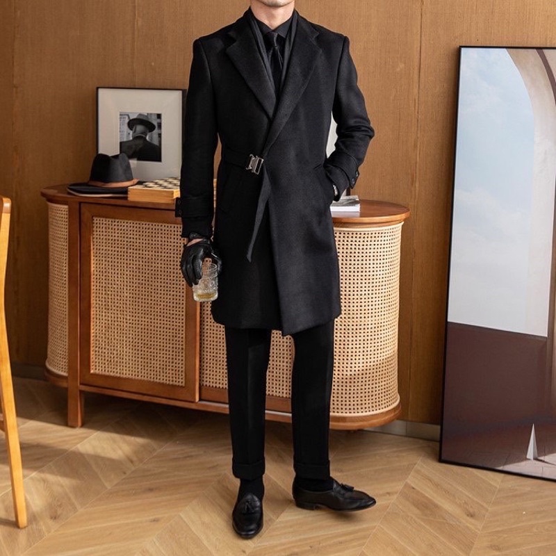 Over coat len hiện đại khuy kim loại | Shopee Việt Nam