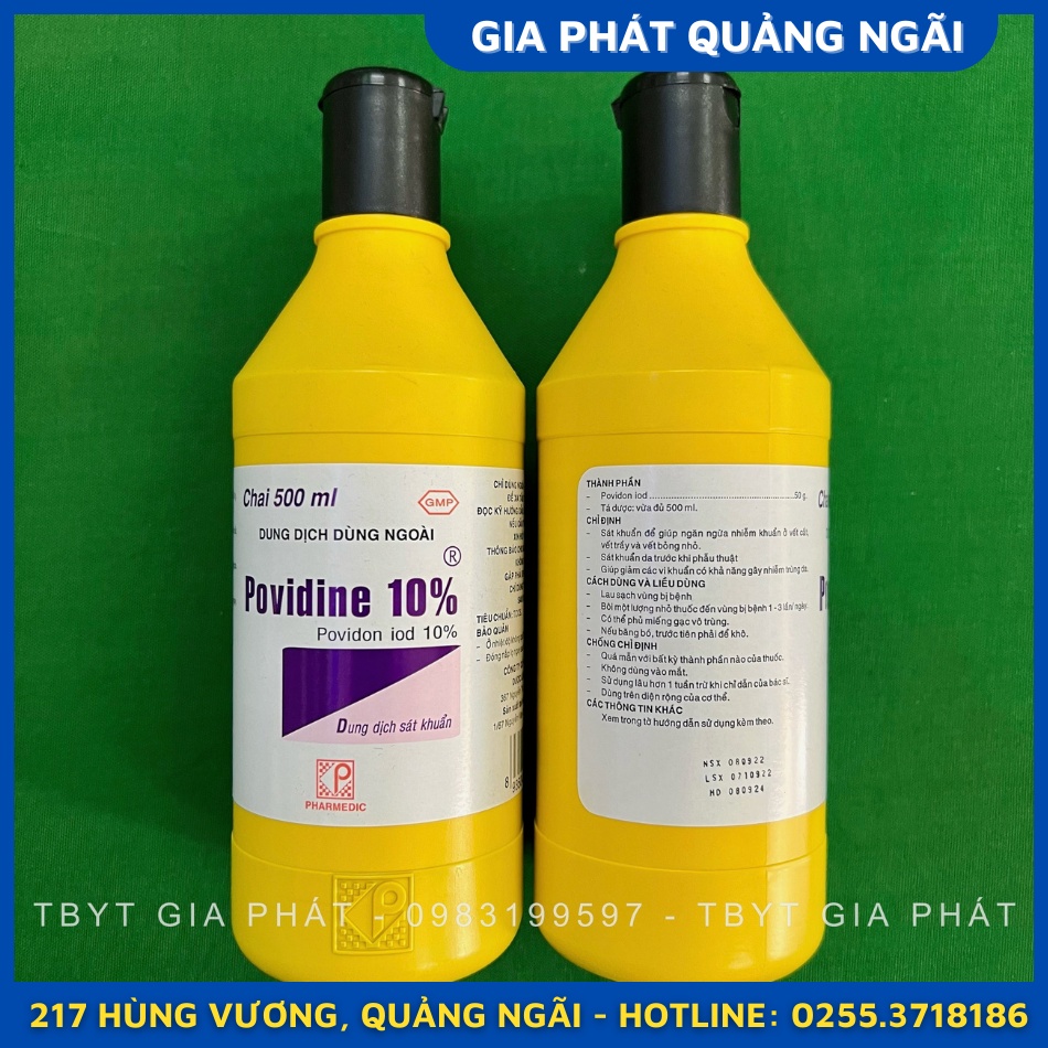 POVIDINE 10% CHAI 500ML DUNG DỊCH SÁT KHUẨN | Shopee Việt Nam