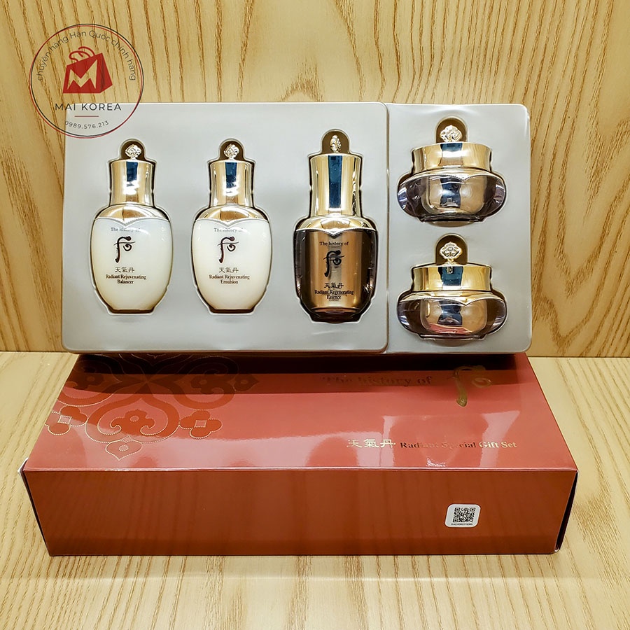 Set dưỡng Whoo tái sinh hoa hiên chống lão hóa da Radiant Rejuvenating ...
