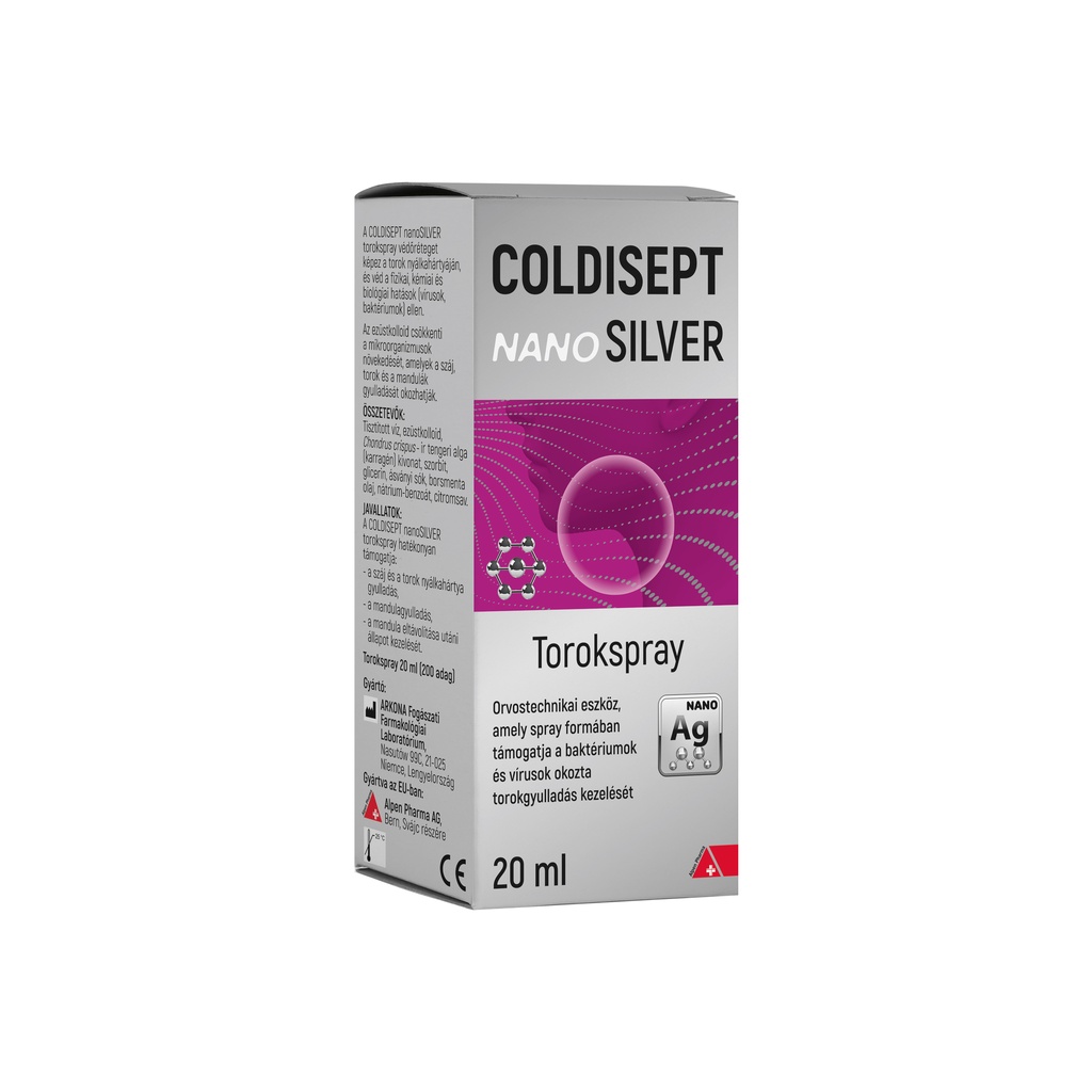 Xịt họng nano bạc Coldisept NanoSilver giảm viêm đau rát cổ họng, 20ml ...
