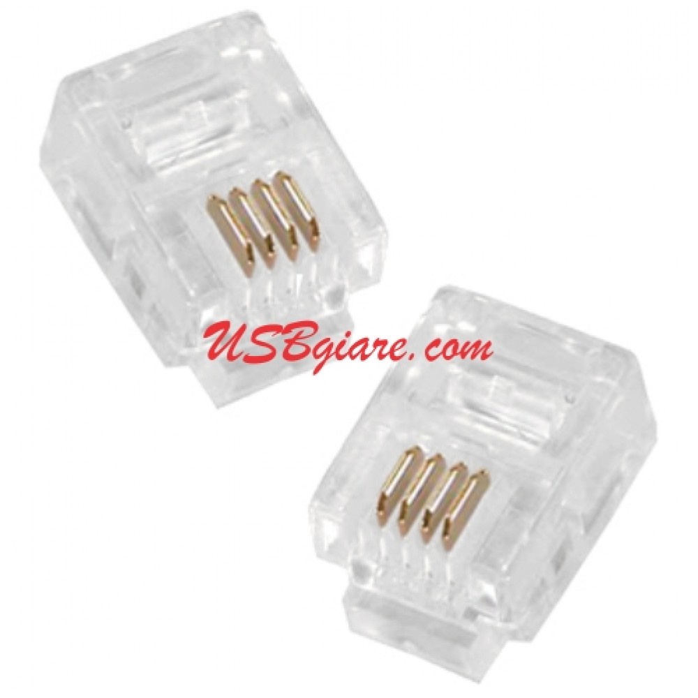 ĐẦU ĐIỆN THOẠI RJ11 - 4 WIRE - 6P4C | Shopee Việt Nam