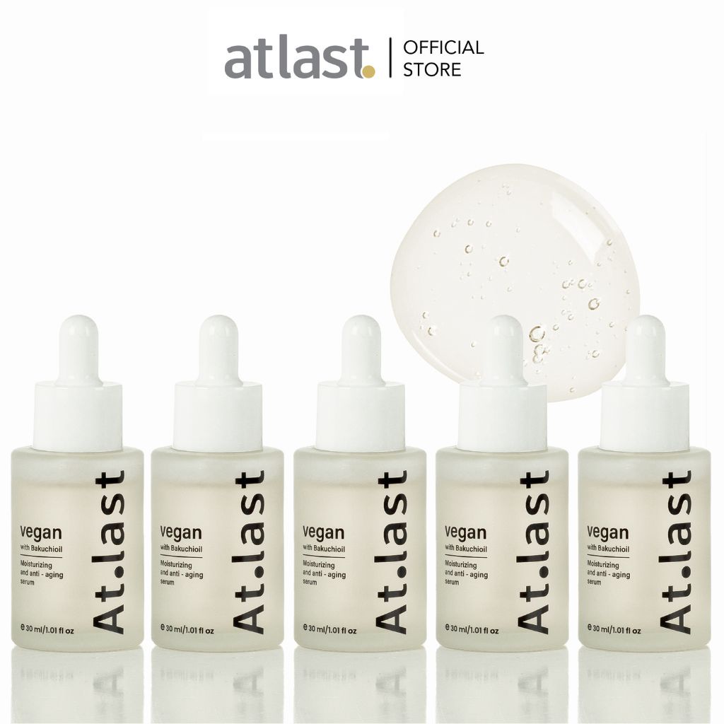 Combo bộ 5 tinh chất dưỡng Serum Atlast Vegan HA Bakuchioil cấp ẩm ...