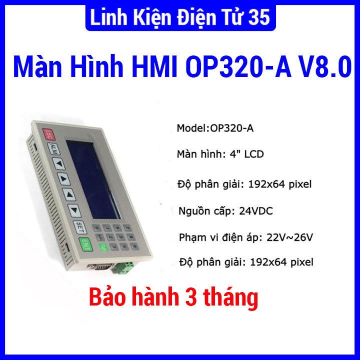 Màn hình HMI OP320-A V8.0 (BH : 3 tháng) giúp dễ dàng quan sát thông ...