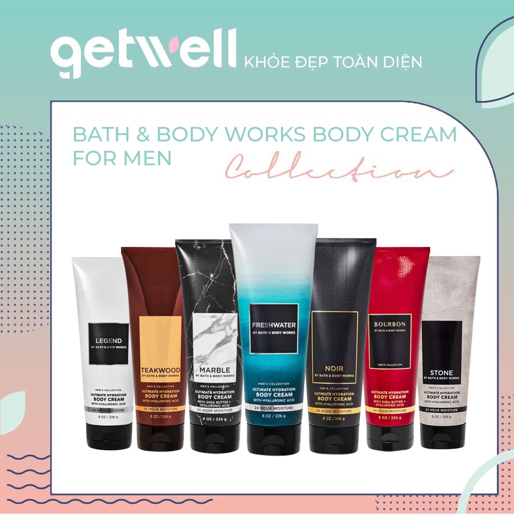 Kem dưỡng thể body cream for men dành cho nam Bath & Body Works 226g ...