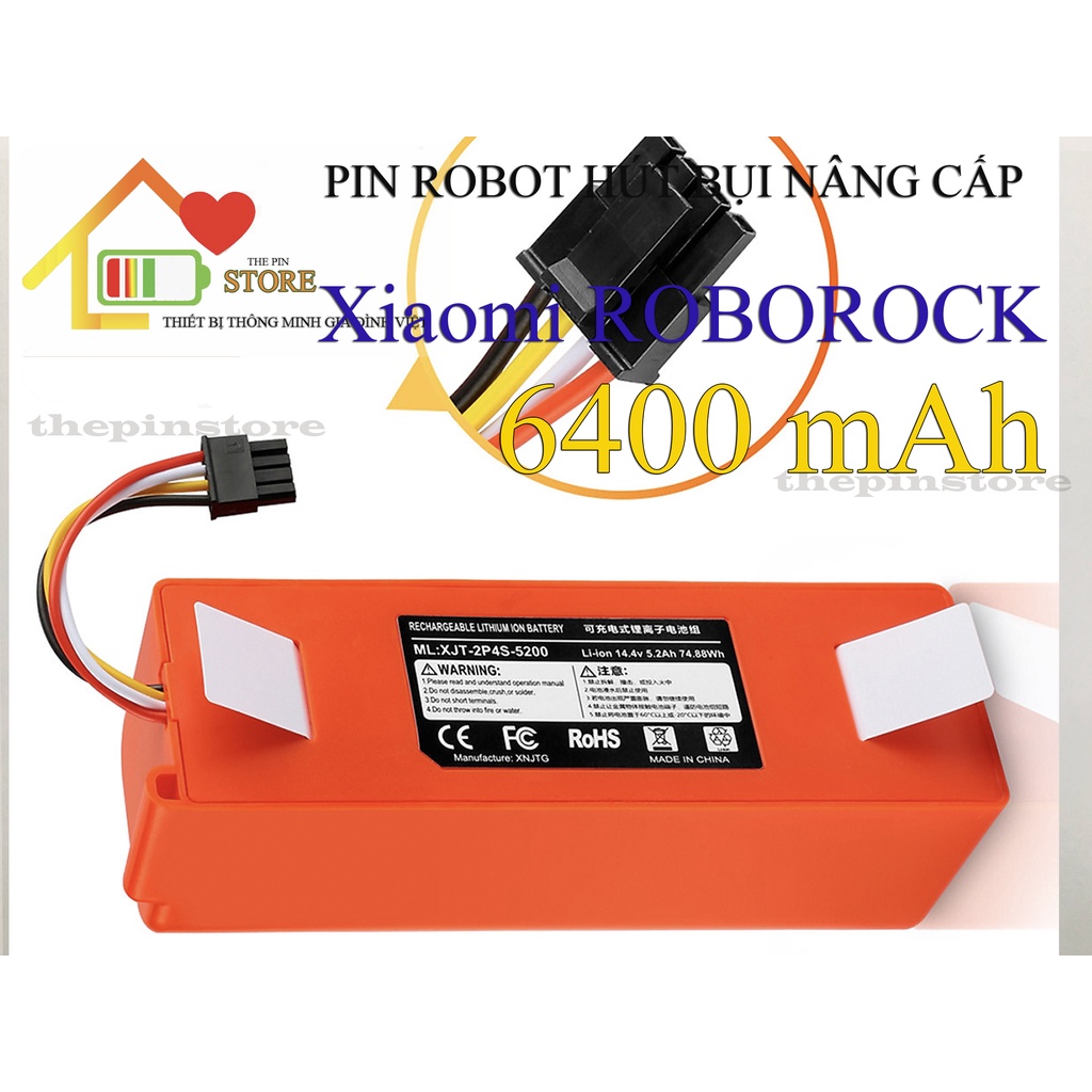 Pin robot XIAOMI ROBOROCK series Mop P Dreame D9 D10 L10 Z10 S10 Mijia Gen 2 Mop Essential G1 ...