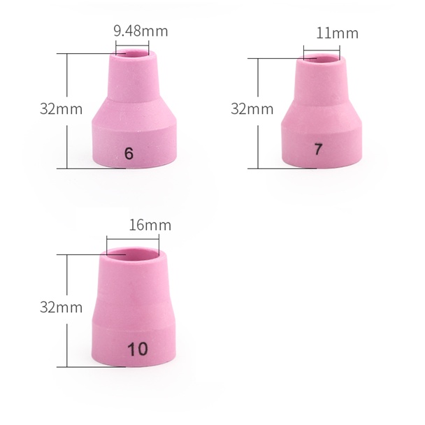Bộ 10 Chụp sứ tig WP12 loại số 7,14N60 - phụ kiện máy hàn | Shopee Việt Nam