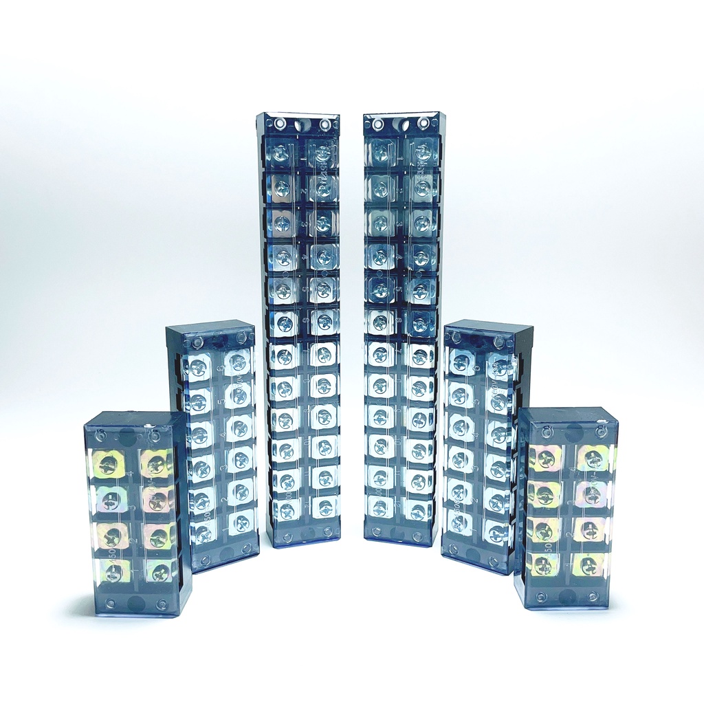 Cầu Đấu Điện Domino Đủ Kích Cỡ 15A 25A 45A 4P 6P 12P | Shopee Việt Nam