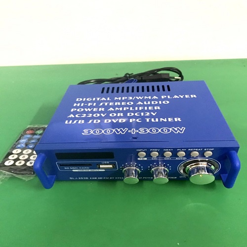 Amply mini bluetooth BLJ-253B hàng chính hãng loại 1 (CHẠY ĐIỆN 12V VÀ ...