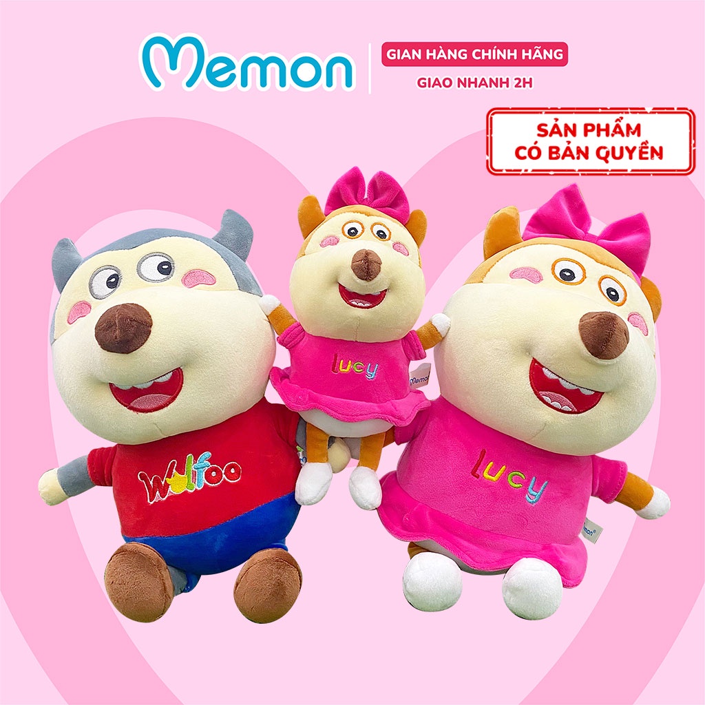 Gấu Bông Sói Wolfoo Cho Bé Trong Phim Hoạt Hình Wolfoo & Lucy - Memon | Shopee Việt Nam