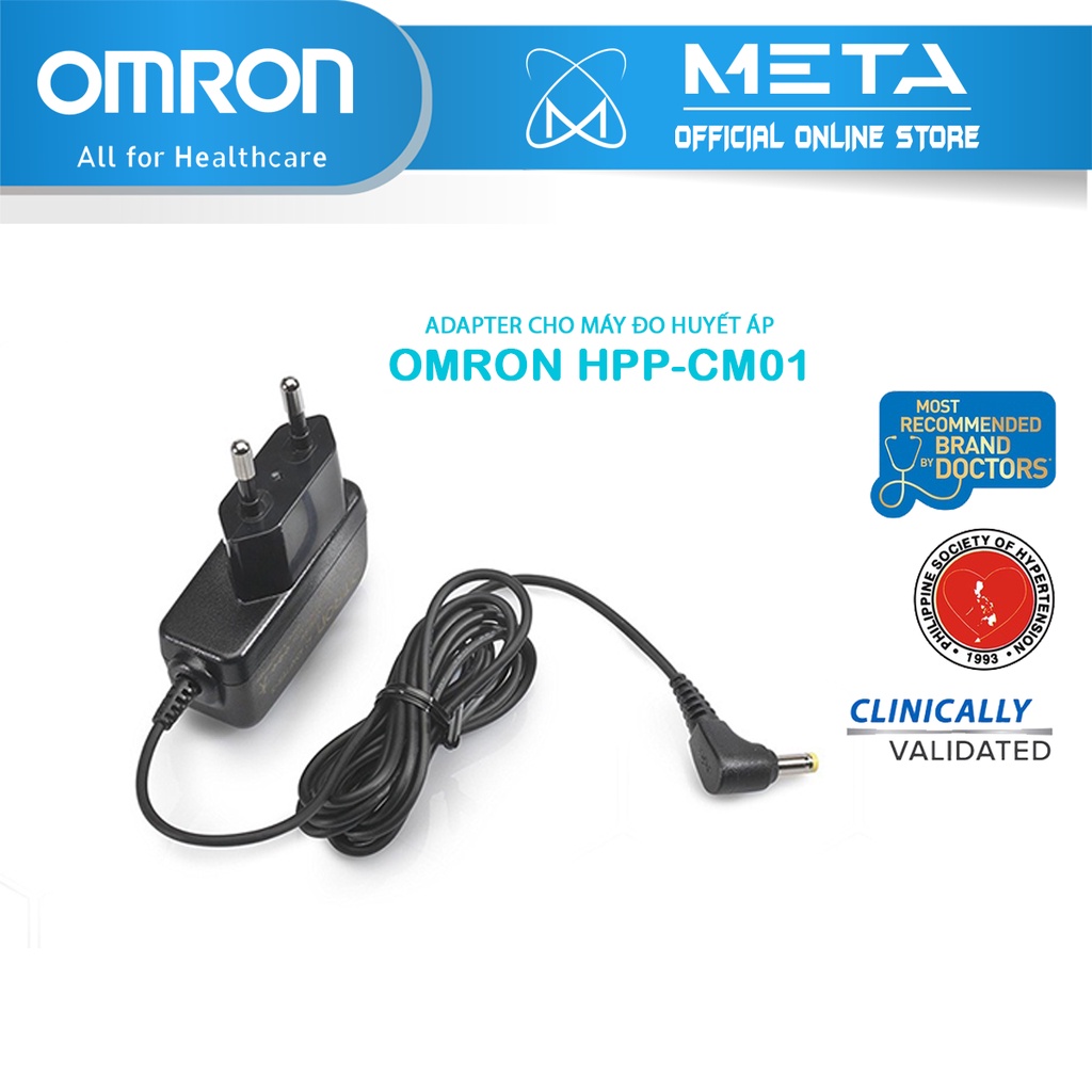 Đổi Nguồn Chính Hãng OMRON HHP-CM01-AP, Adapter Dùng Cho Máy Đo Huyết Áp Bắp Tay Omron | An Toàn ...