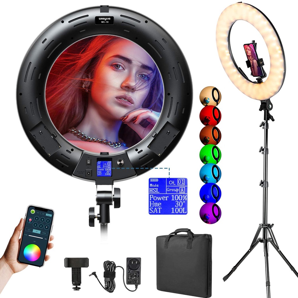 Đèn Led Ring Weeylite WE-10S RGB LED LIGHT | Shopee Việt Nam