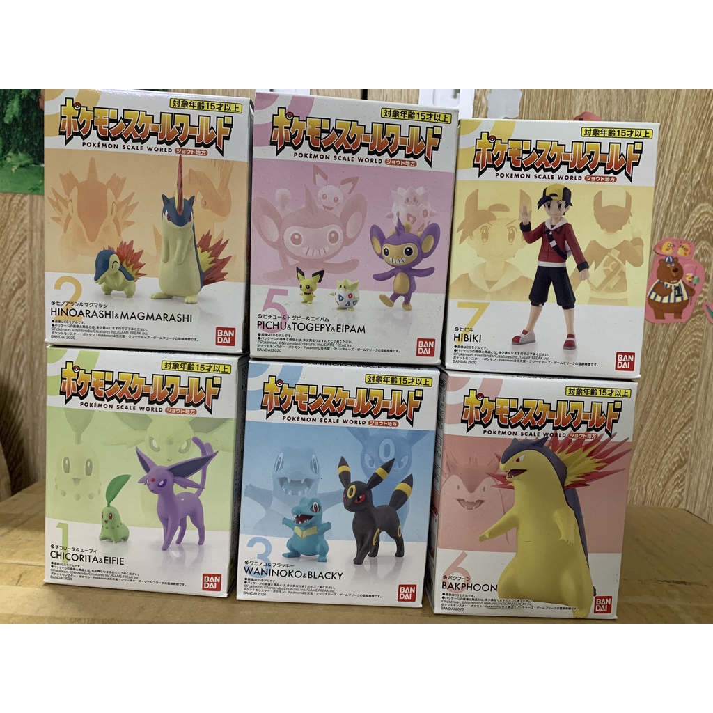 Mô hình Pokemon Scale World 1/20 Johto box lẻ. | Shopee Việt Nam
