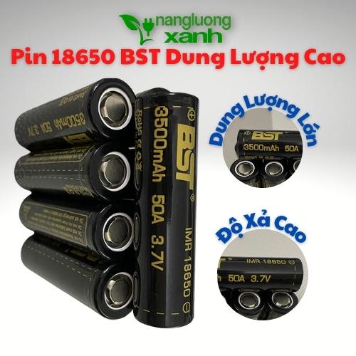 cell pin 18650 BST mầu đen dung lượng cao 3500mAh dòng xả lớn 50A chính ...