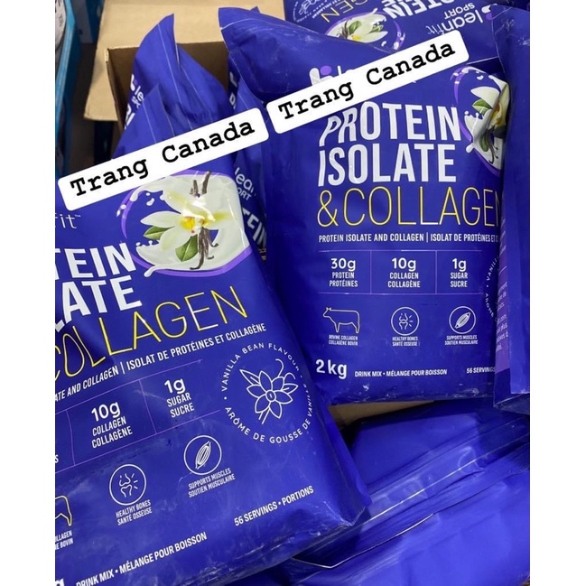Bột Protein isolate collagen 2kg Leanfit Canada | Shopee Việt Nam