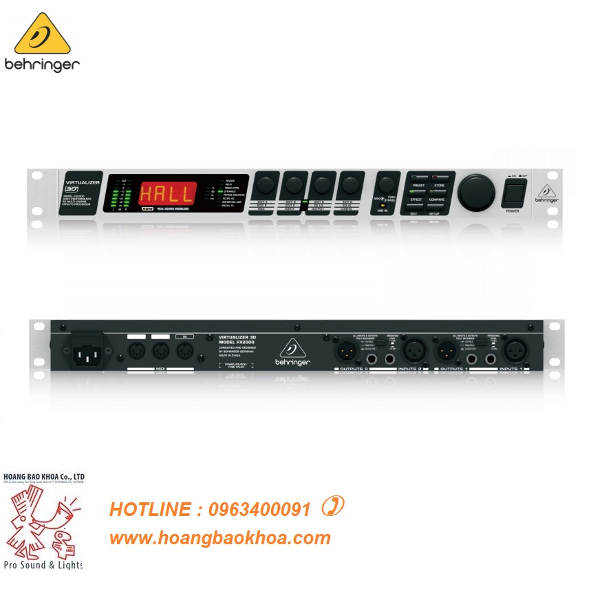 FX2000 Multi-Effects Processors Behringer | Shopee Việt Nam