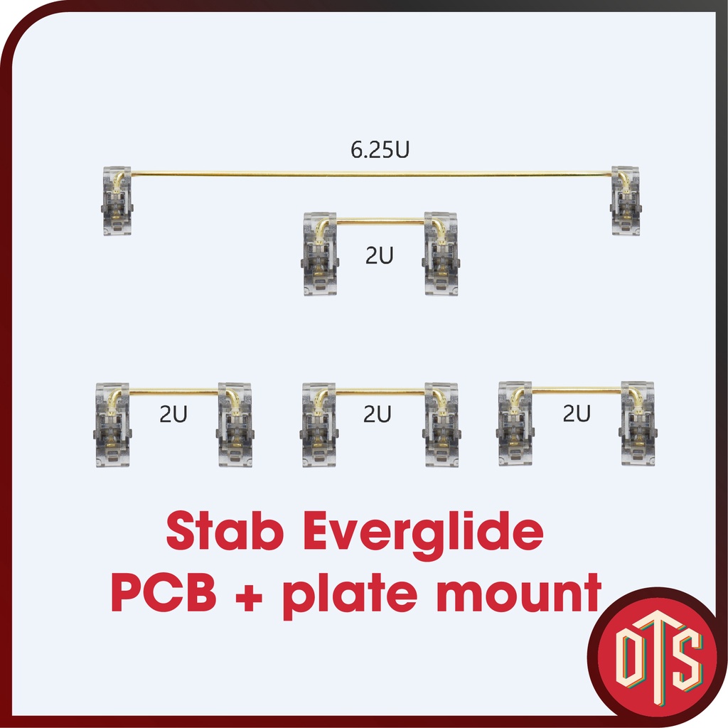 Stab cho bàn phím cơ Everglide V2 V3 | Stabilizer PCB mount | Plate ...
