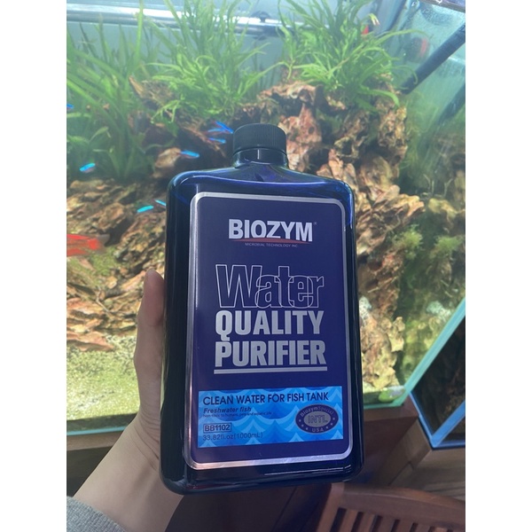 Biozym Water Quality Purifier giúp làm trong nước bể cá, bể tép, hồ ...
