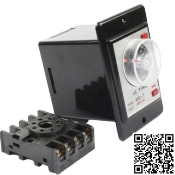 Timer có tai AH2-Y rơ le thời gian điện tử điện áp 220VAC lắp mặt ngoài ...
